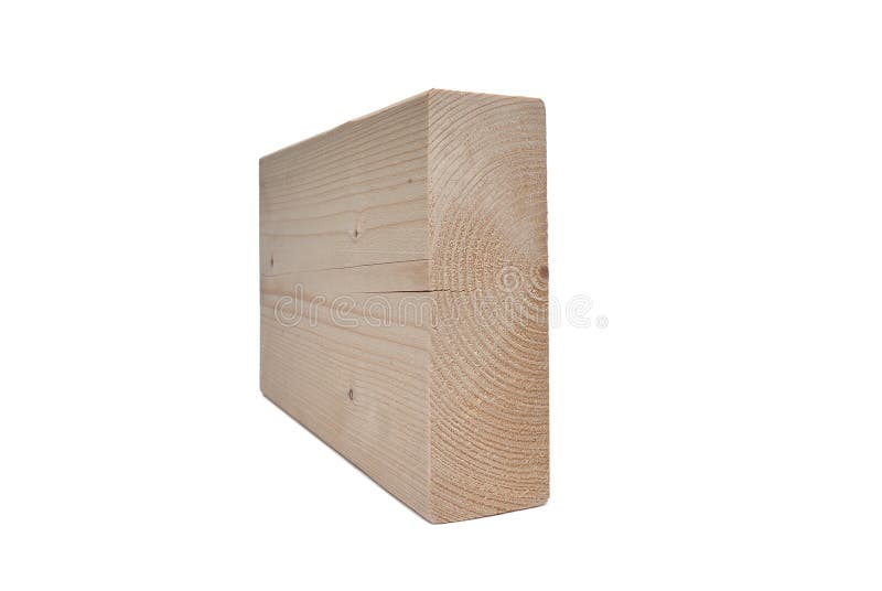 Wooden Block Isolated on a White Background, Studio Shoot Stock Photo ...
