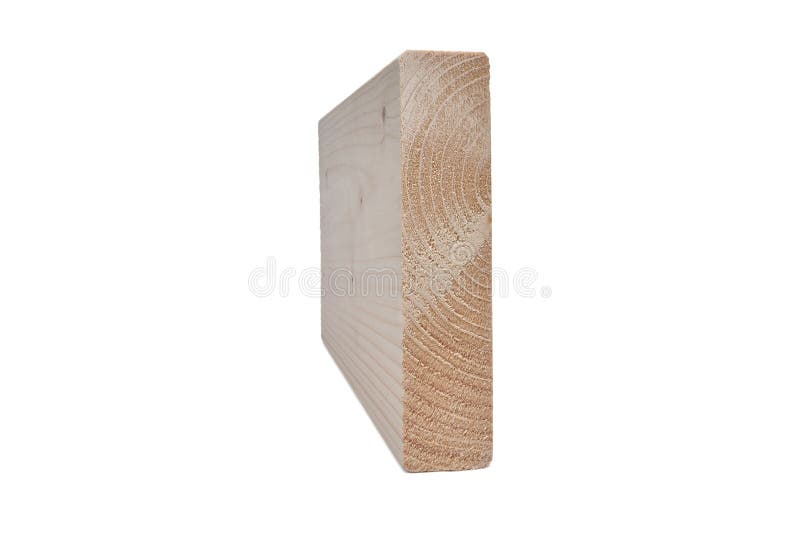Wooden Block Isolated on a White Background, Studio Shoot Stock ...