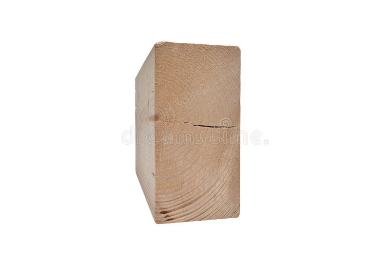 Wooden Block Isolated on a White Background, Studio Shoot Stock Photo ...