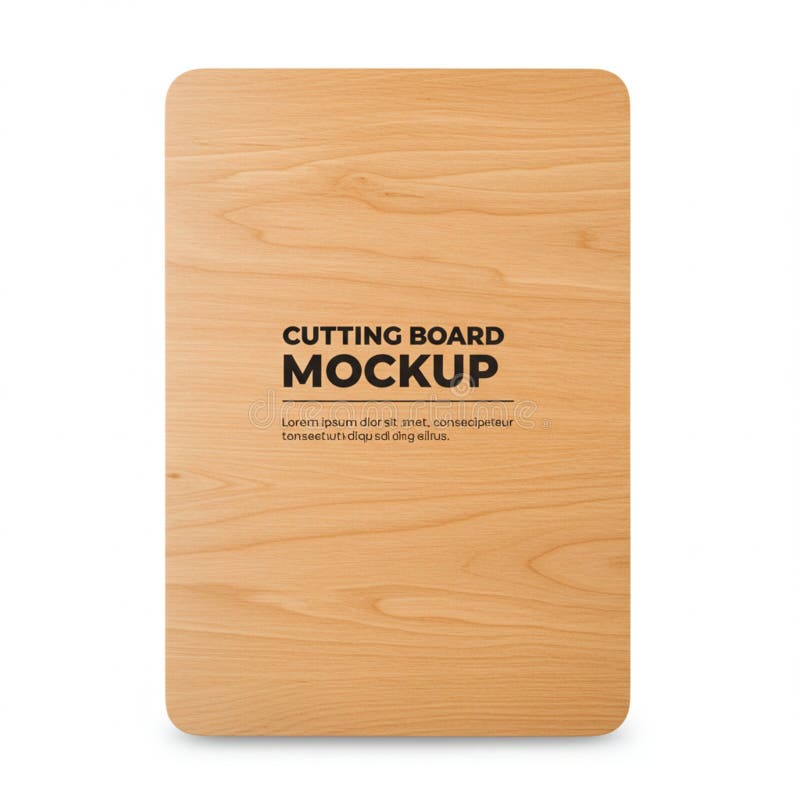 Rectangular Wooden Cutting Board with Rounded Corners. the Surface ...