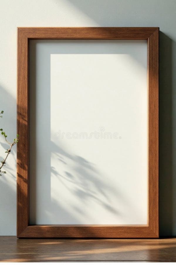 Rectangular Wooden Frame; Simple, Elegant Design, Wooden, Border Stock ...