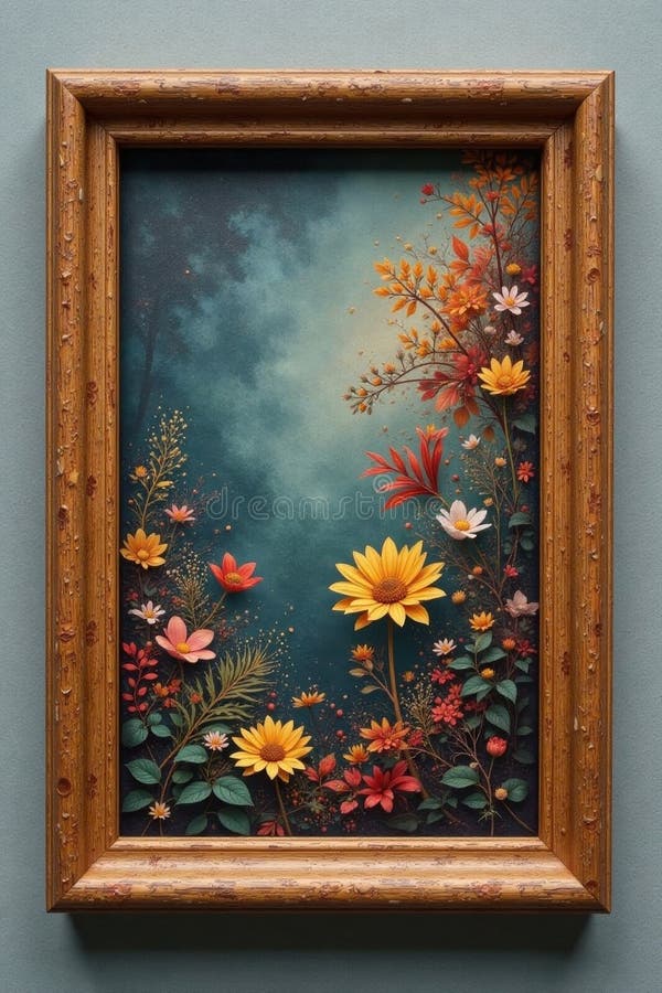 Rectangular Wooden Frame; Simple, Elegant Design, Still Life, Handmade ...