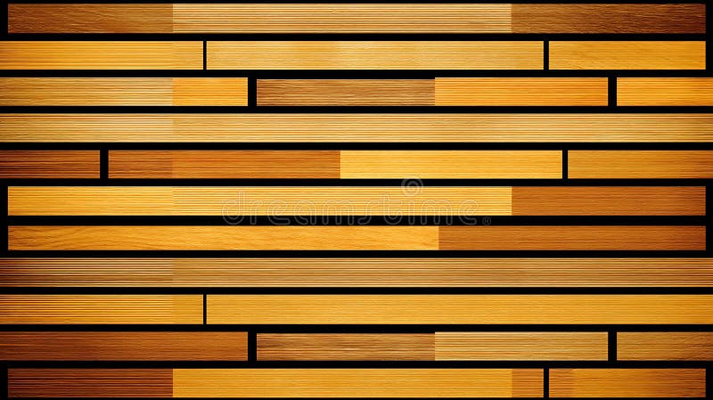 Rectangular Wooden Panels Arranged in a Horizontal Pattern Create a ...