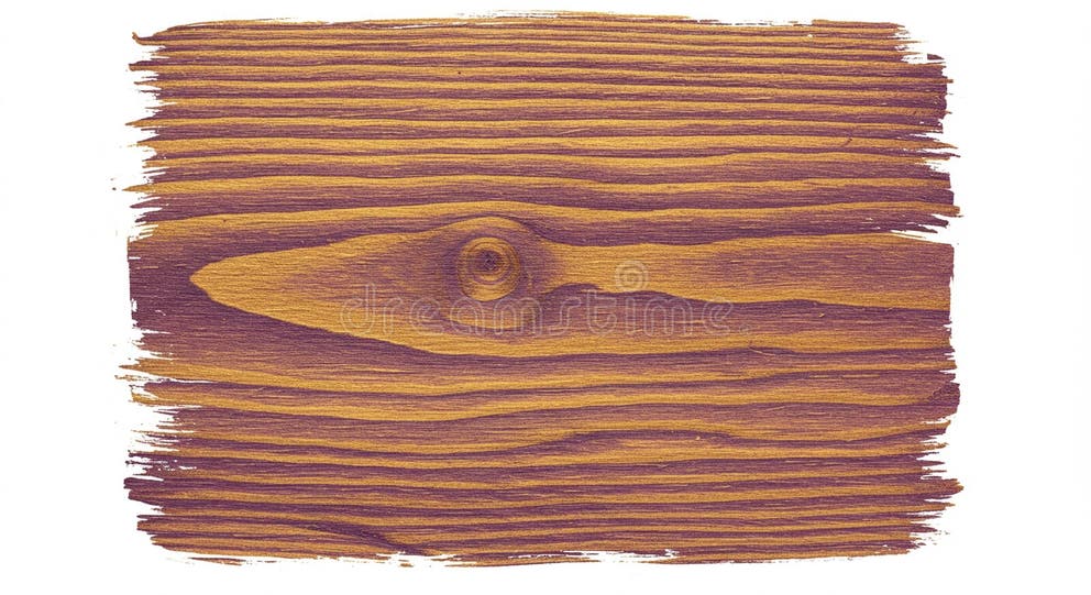 Rectangular Wooden Plank with Distinct Grain Patterns and a Prominent ...