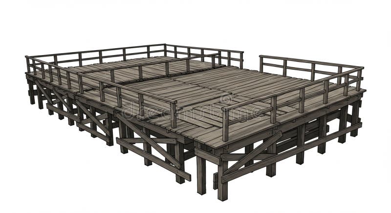 Rectangular Wooden Platform Stock Illustrations – 375 Rectangular ...