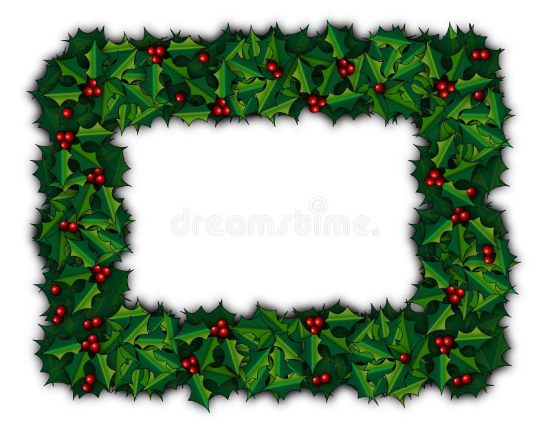Rectangular_wreath stock illustration. Illustration of garnish - 1542722