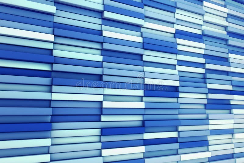 Wall of Rectangular Blue Tinted Boxes Stock Illustration - Illustration ...