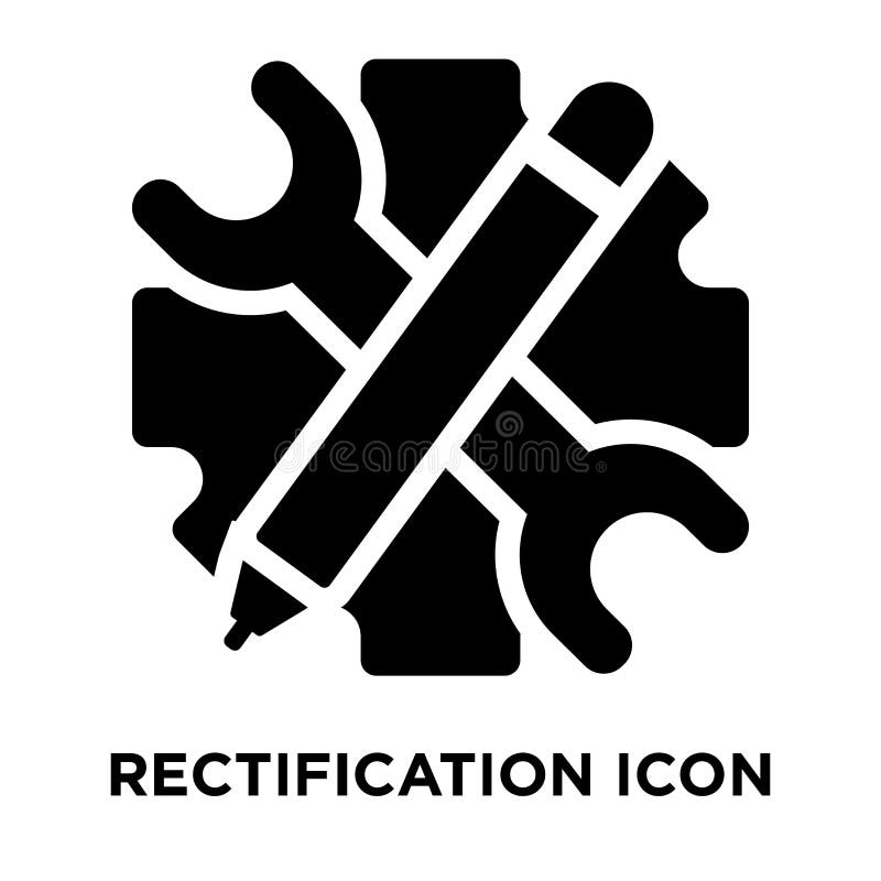 Rectification Icon Vector Isolated on White Background, Logo Con Stock ...