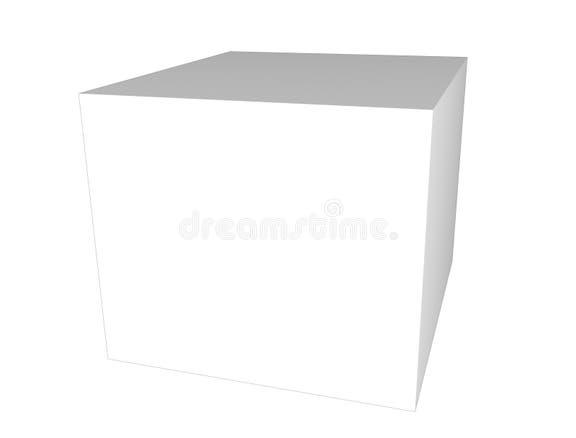 Rectángulo blanco 3D stock de ilustración. Ilustración de blanco - 7223408