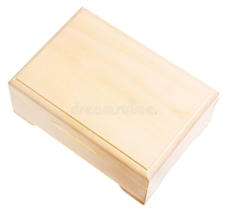 Rectángulo De Madera Cerrado Aislado En Blanco. Imagen de archivo - Imagen de envase, madera ...