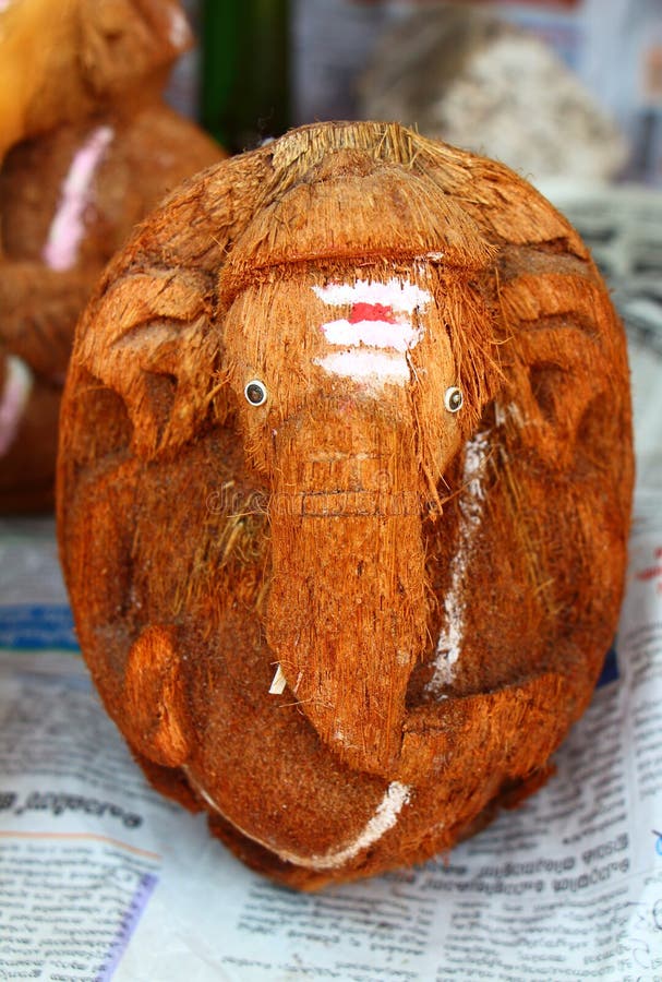 Recuerdo Del Coco, Elefante Foto de archivo - Imagen de redondo ...