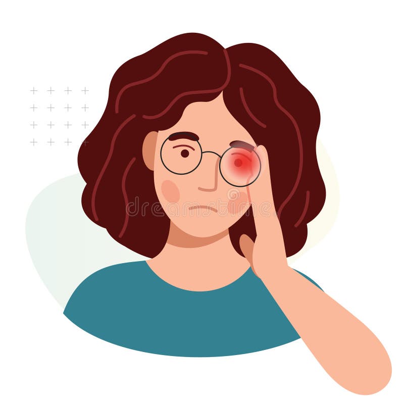 Recurring Headache Due To Eye Strain - Stock Icon Stock Vector ...