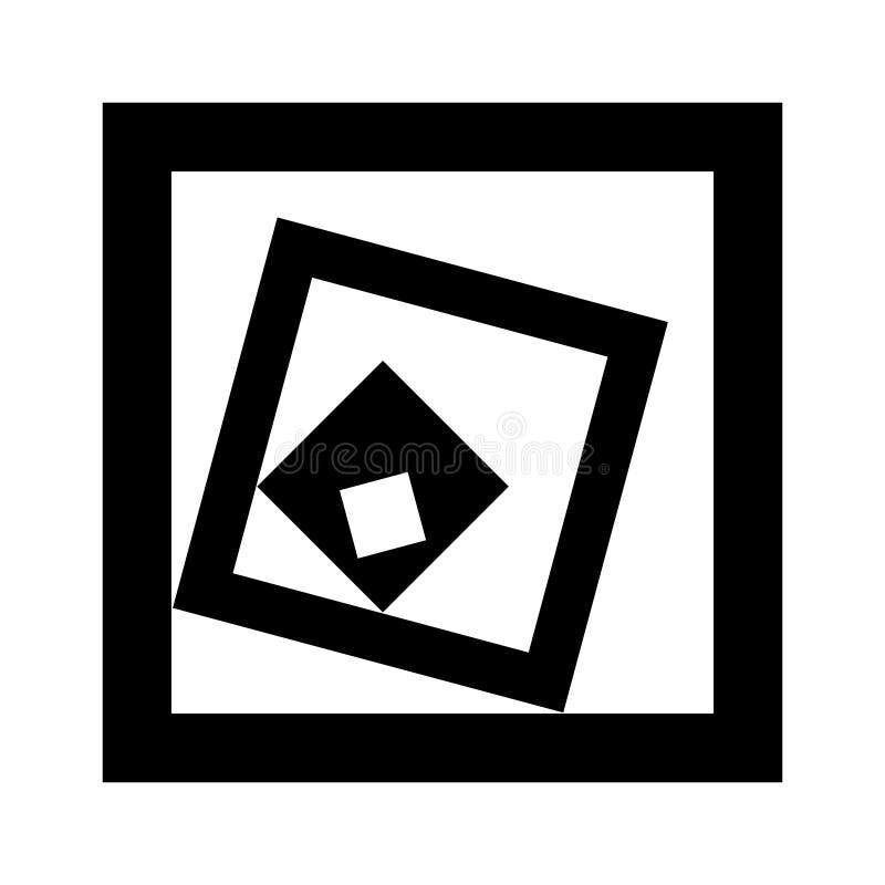 Recursion stock vector. Illustration of frame, abstract - 96868862