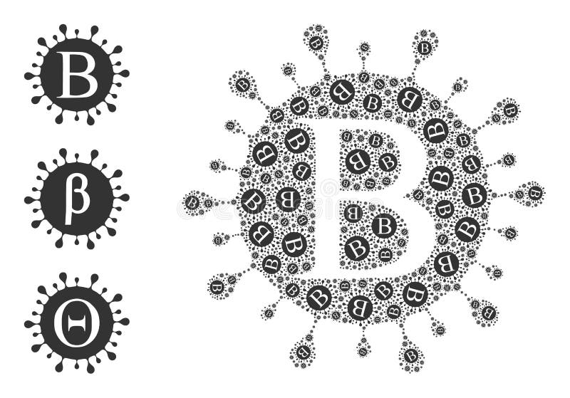 Recursion Beta Coronavirus Icon Self Composition Stock Vector ...