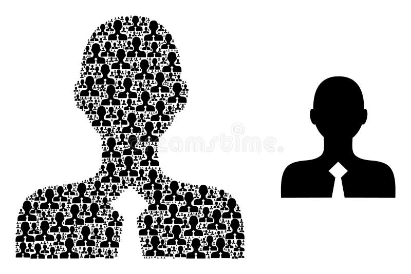 Official Person Collage of Official Person Items and Original Icon ...