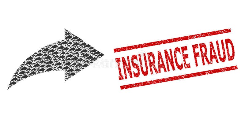 Insurance Fraud Ink Stamp Set Stock Vector - Illustration of graph ...