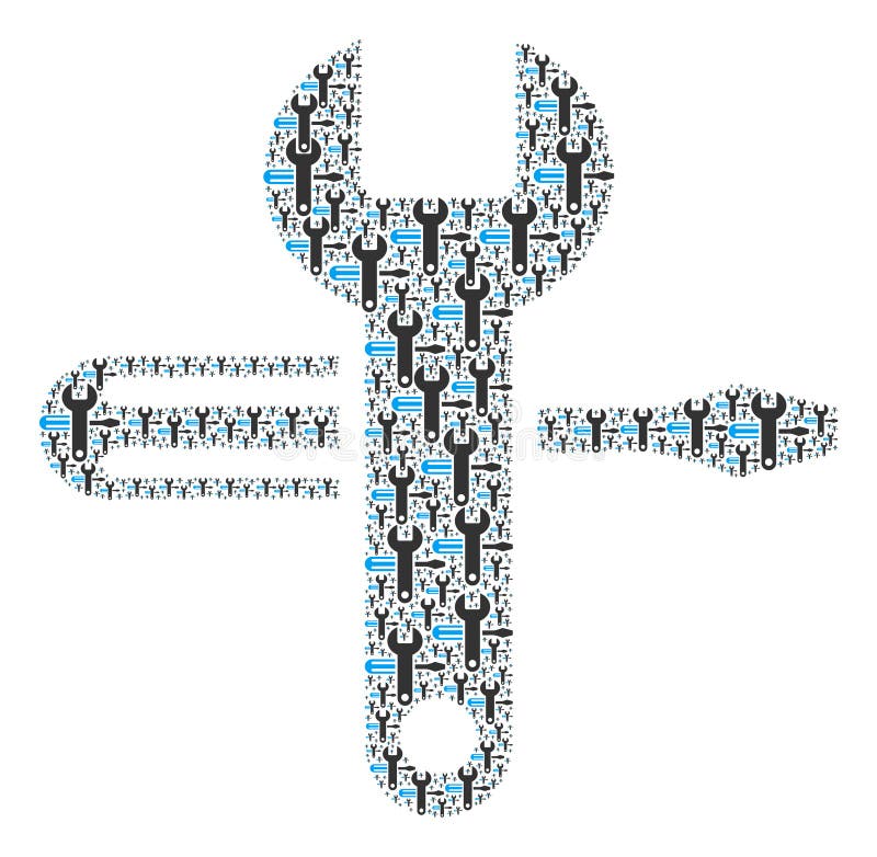 Tuning Recursive Mosaic of Itself Icons Stock Vector - Illustration of ...