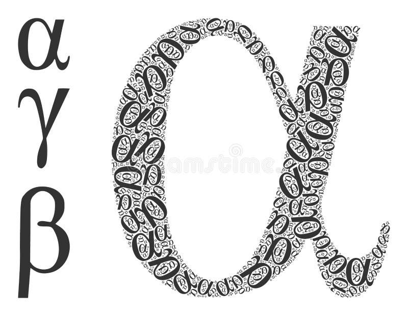 Alpha Greek Symbol Icon Curl Stream Stock Vector - Illustration of ...