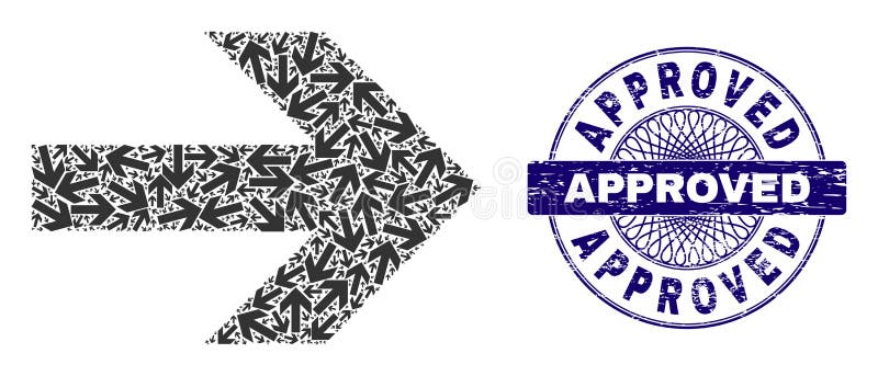 Arrow Right Recursion Composition of Arrow Right Items and Textured ...