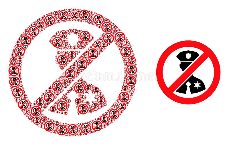 No Police Officer Collage of No Police Officer Items and Source Icon ...