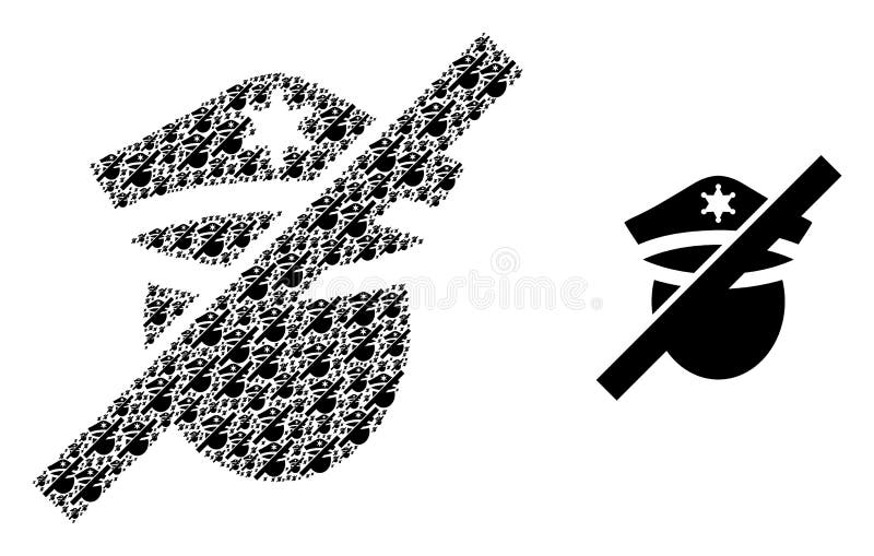 Restricted Police Composition of Restricted Police Items and Scratched ...