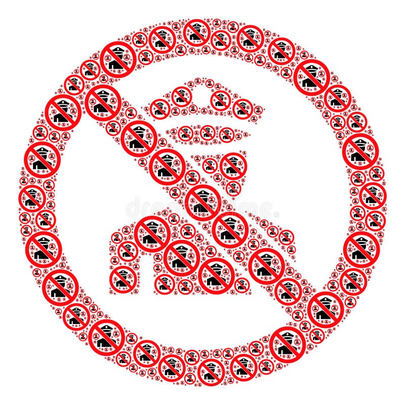 Stop Policeman Fractal Composition of Itself Items Stock Vector ... Stop Policeman Fractal Composition of Itself Items Stock Vector ...