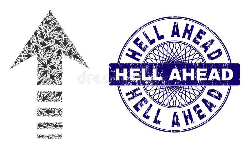 Send Up Fractal Mosaic of Send Up Items and Distress Hell Ahead Round ...