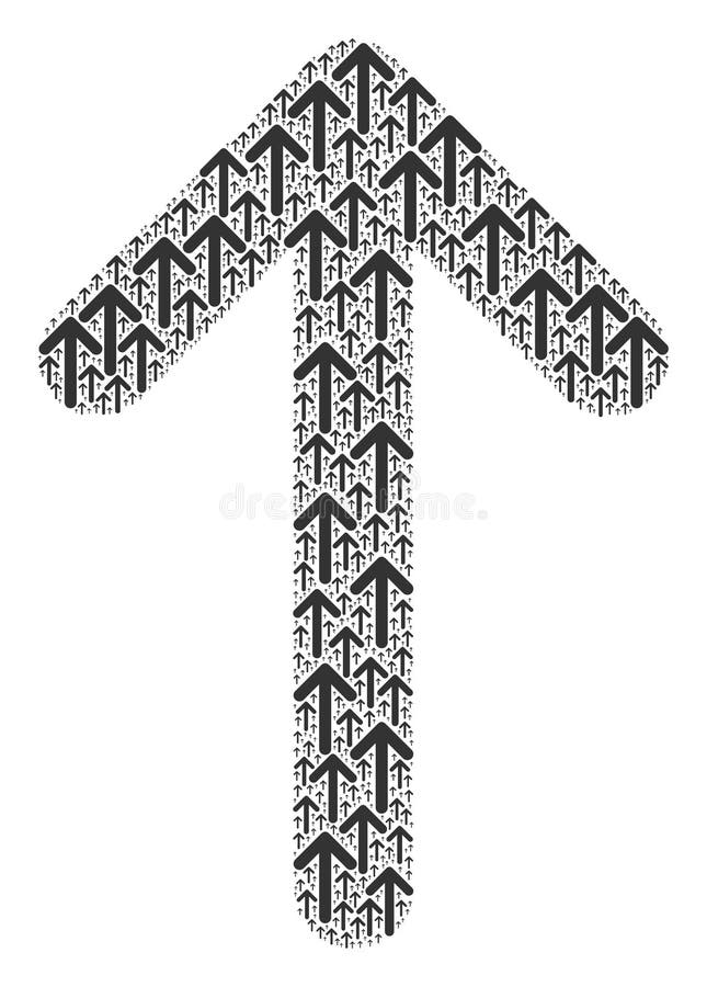 Arrow Up Recursion Composition of Itself Icons Stock Vector ...