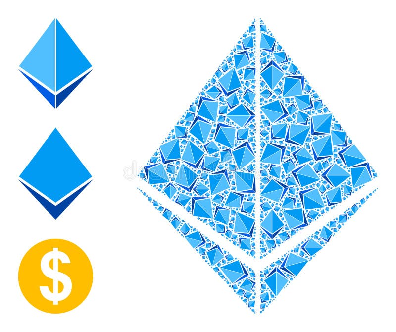 Recursive Crystal Icon Self Composition Stock Vector - Illustration of ...