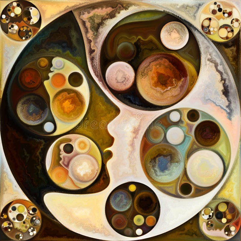 Recursive Thinking stock illustration. Illustration of background ...