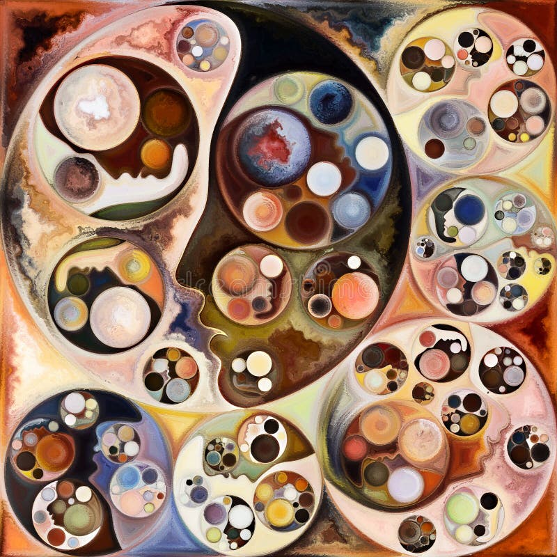 Recursive Thinking stock illustration. Illustration of intellect ...