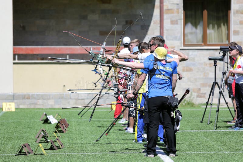 Recurve Bow Archery Competition Editorial Stock Photo - Image of ...