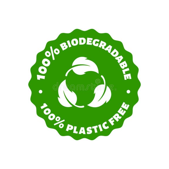 Recyclable Biodegradable Compostable Circle Green Inons. Vector Eco Bio ...