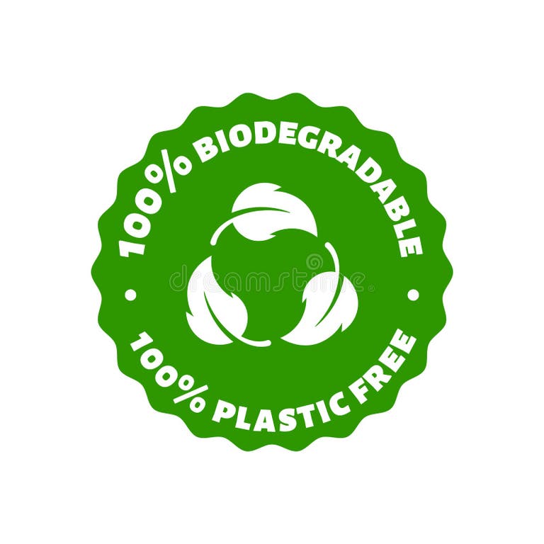 Recyclable Biodegradable Compostable Circle Green Inons. Vector Eco Bio ...