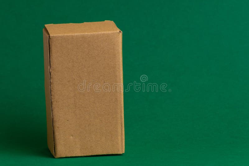 Recyclable cardboard box stock photo. Image of brown - 219024608