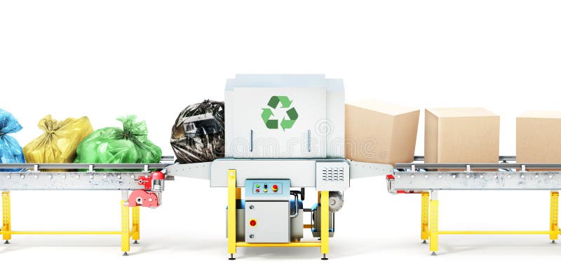 Garbage and Waste are Recycled into Usual Products. Eco Concept Stock ...