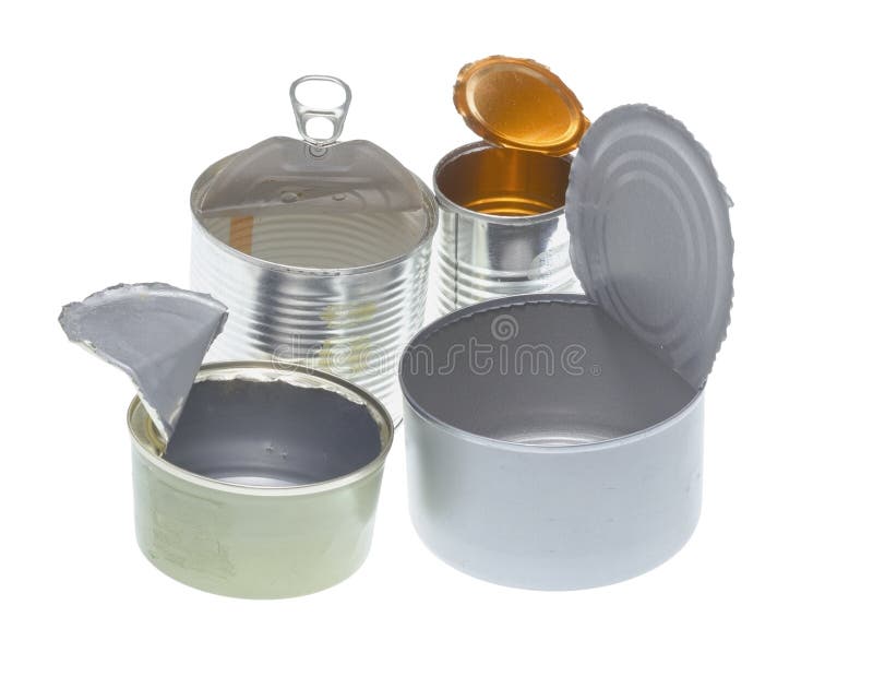 Recyclable Garbage Isolated on White Background Stock Image - Image of ...