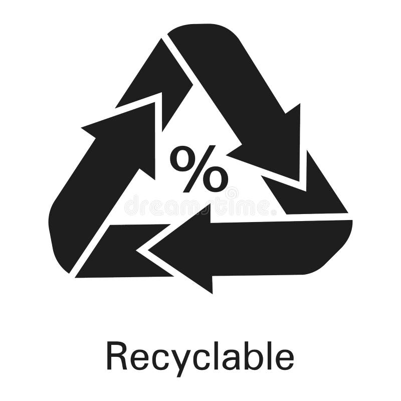 Non Recyclable Icon in Trendy Design Style. Non Recyclable Icon ...