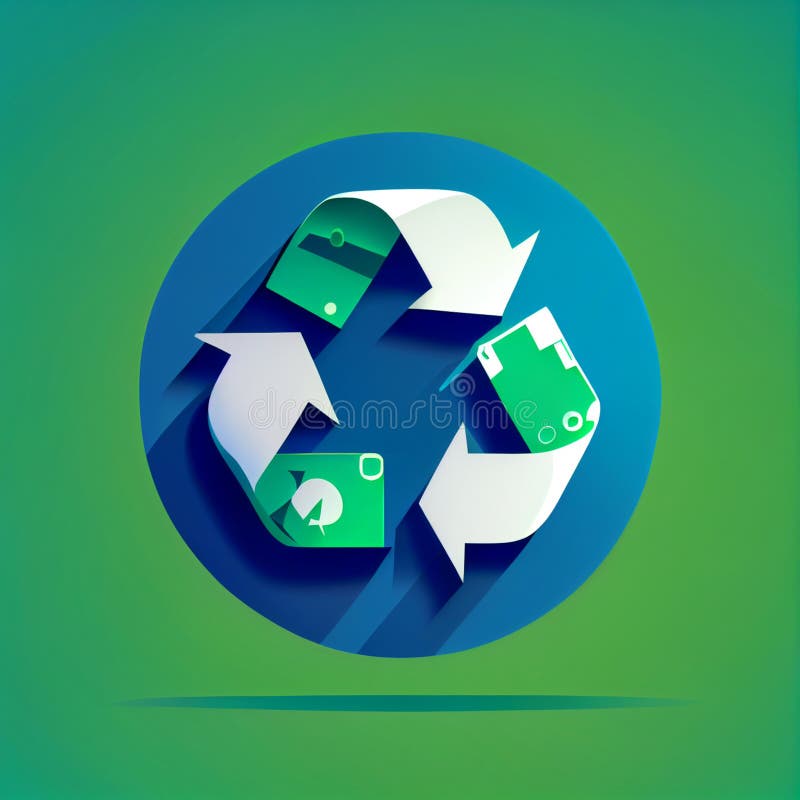 Recyclable Vector Icon Renewable Technology Concept Stock Illustration ...