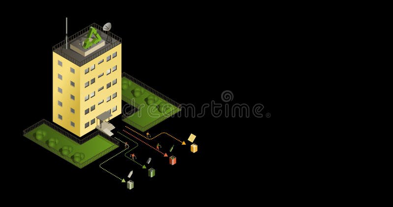 Recyclable Waste is Separated by People into Different Containers ...