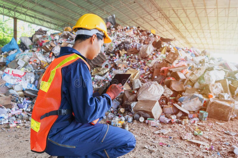 Recyclable Waste, Workers Sort Out Waste for Recycling Stock Image ...