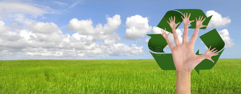Recycle stock photo. Image of horizontal, cloud, landscape - 13938530