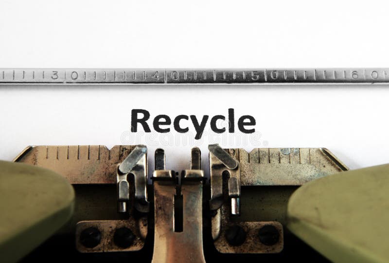 Recycled Title on Old Barnwood Lumber Background Stock Image - Image of ...