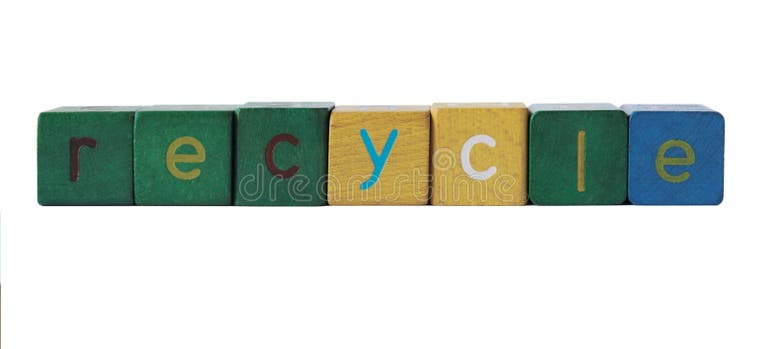 Recycle stock image. Image of reuse, blocks, conservation - 4433415