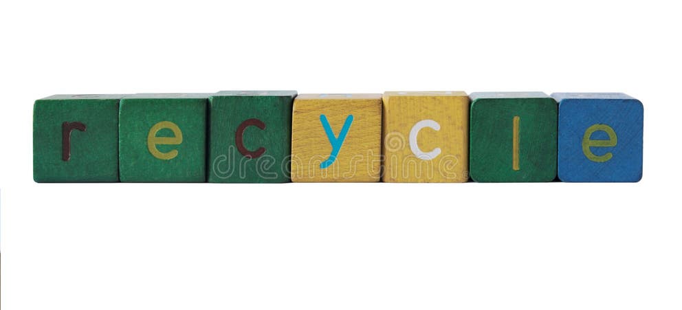 Recycle stock image. Image of reuse, blocks, conservation - 4433415