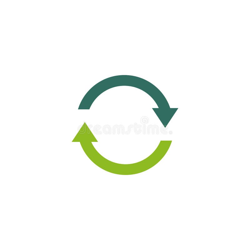 Recycle Arrow Logo Design Vector Template Stock Vector - Illustration ...