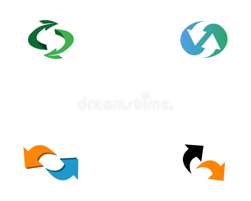 Recycle or Arrow Logo Template Vector Stock Vector - Illustration of ...
