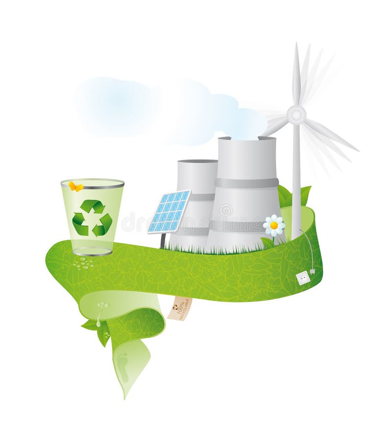 Recycle banner stock vector. Illustration of drop, ecological - 10482182