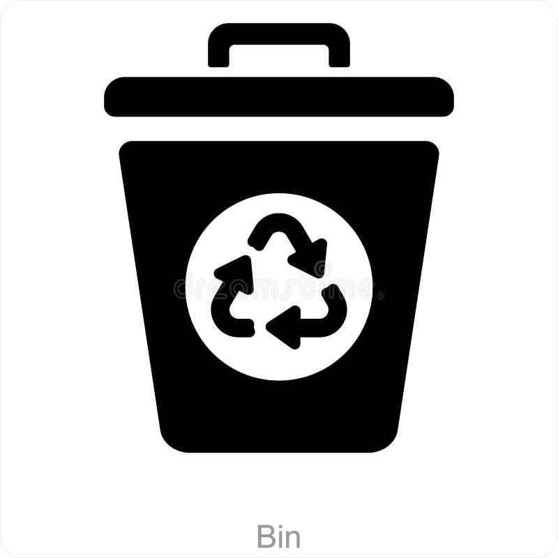 Recycle Bin stock illustration. Illustration of design - 265584754