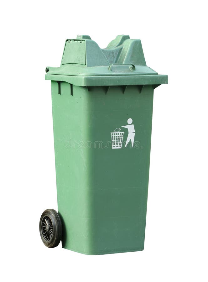Green recycle bin stock photo. Image of plastic, isolated - 3813098